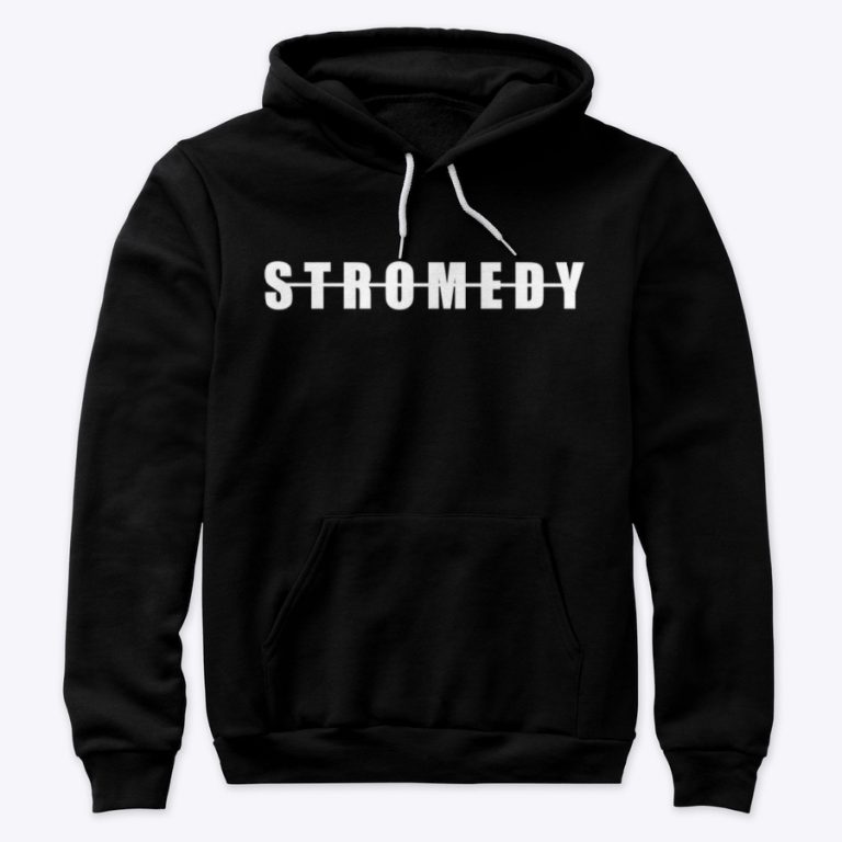 Stromedy Logo White On Black t-shirt – FbShirt Store
